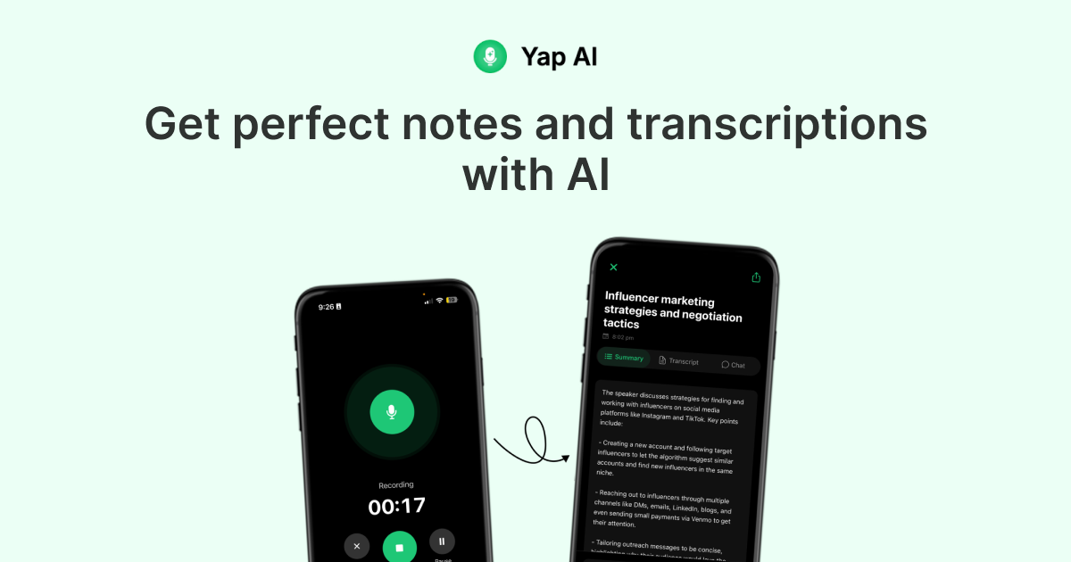Yap - AI Note Taker